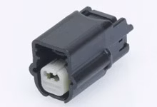 2.54mm MX64 Sealed Single Row Crimp Housing, GET Terminal, Black, 2 Circuits, Key D, without CPA Lock