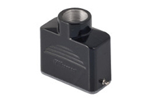 Heavy-Duty Standard (STD) Single Lever Surface Mount Housing, Die-cast Aluminum, with 1 Lever, with Cover, with Gasket, Size 10A «49x16», M20 Thread, Grey