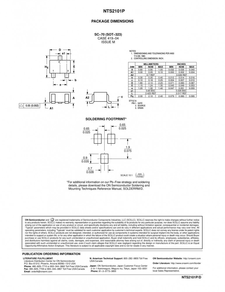 NTS2101PT1G datasheet page 5