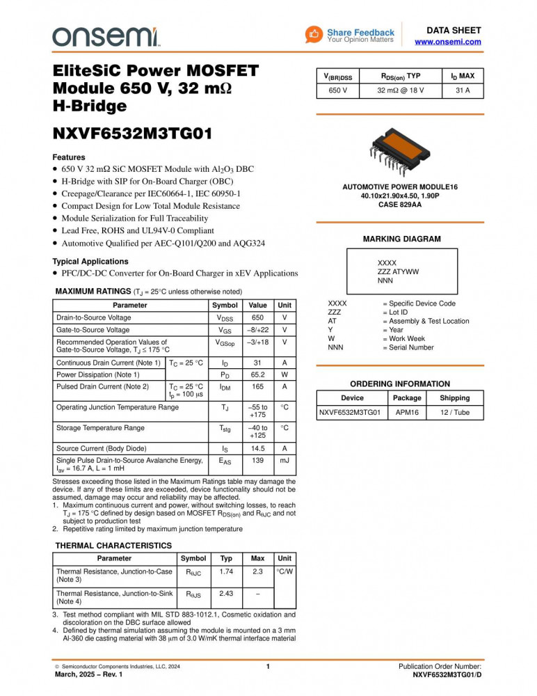 NXVF6532M3TG01 technical document page 1