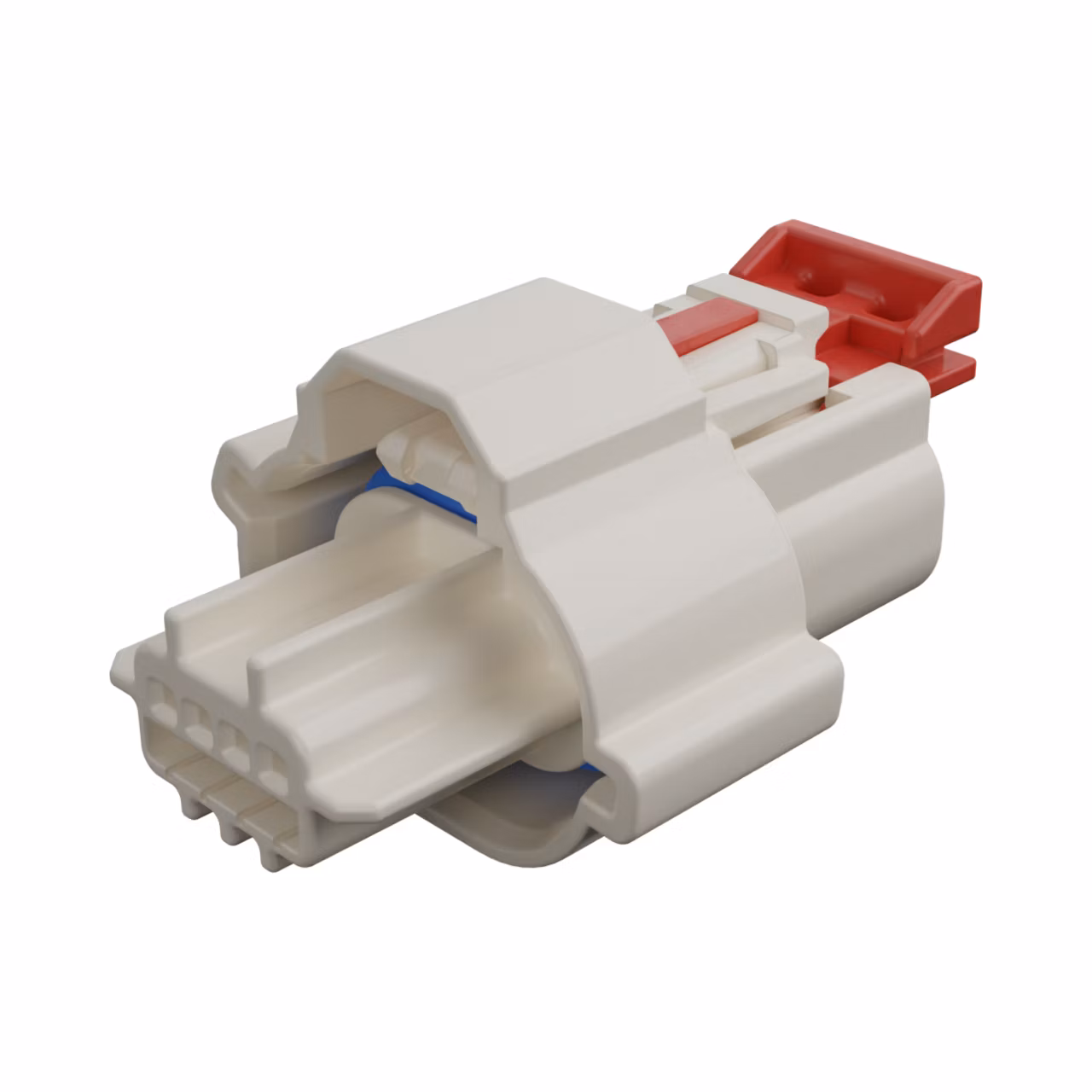 Squba Sealed Receptacle Assembly with CPA, 1.80mm Pitch, Single Row, 4 Circuits, Natural for sale