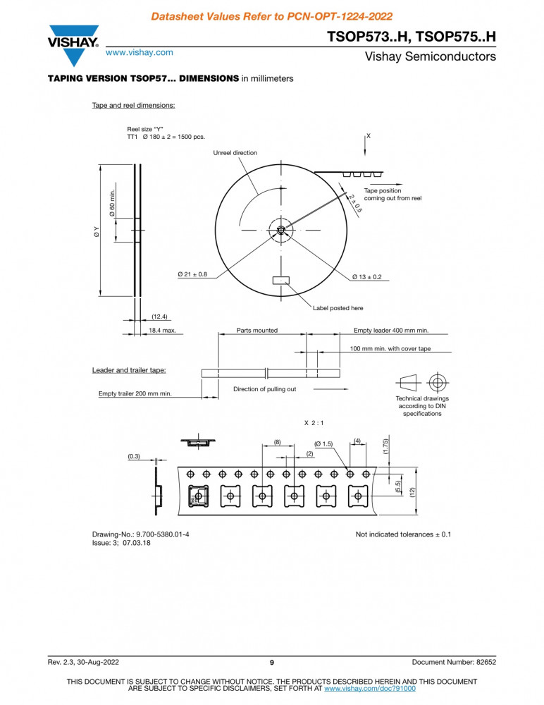TSOP57536HTT1 datasheet page 9