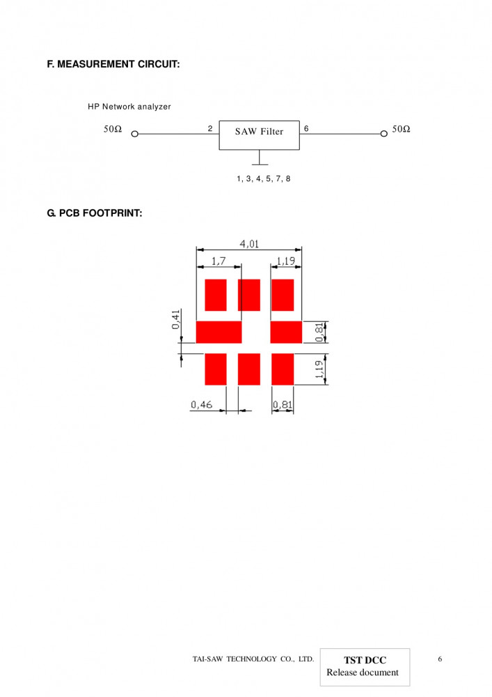 TA0450A technical document page 6