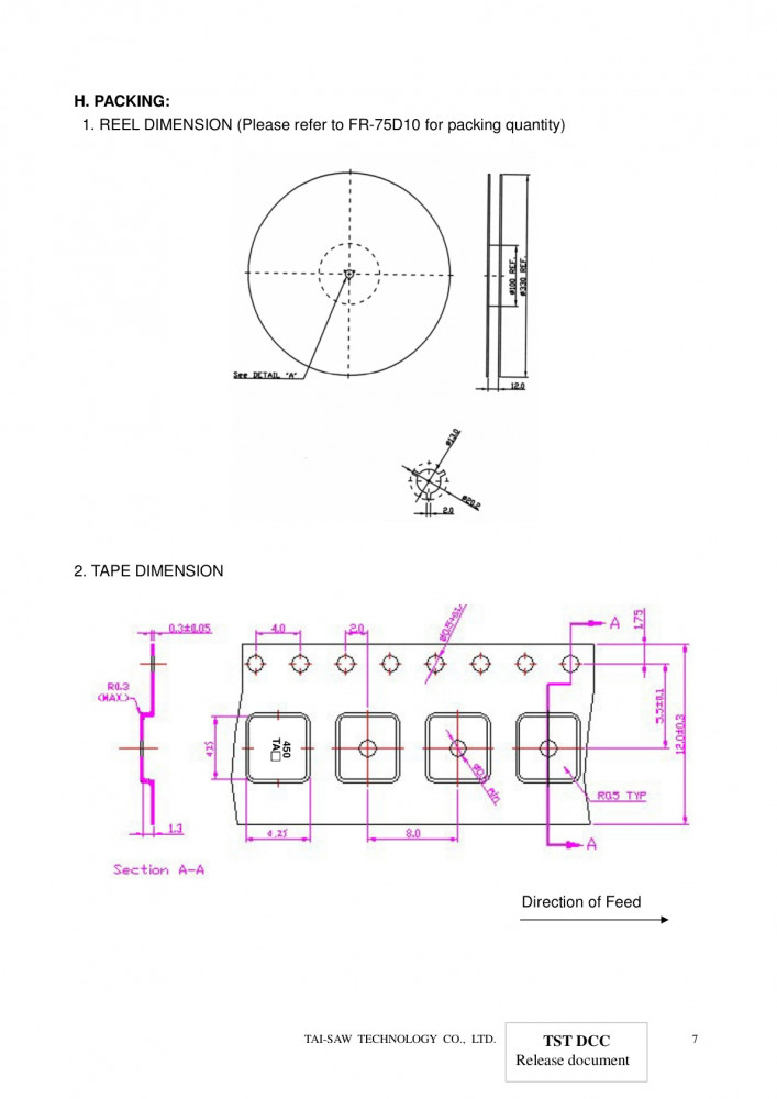 TA0450A technical document page 7