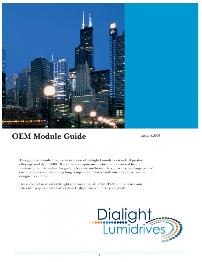 Dialight OEM Module Guide page 3