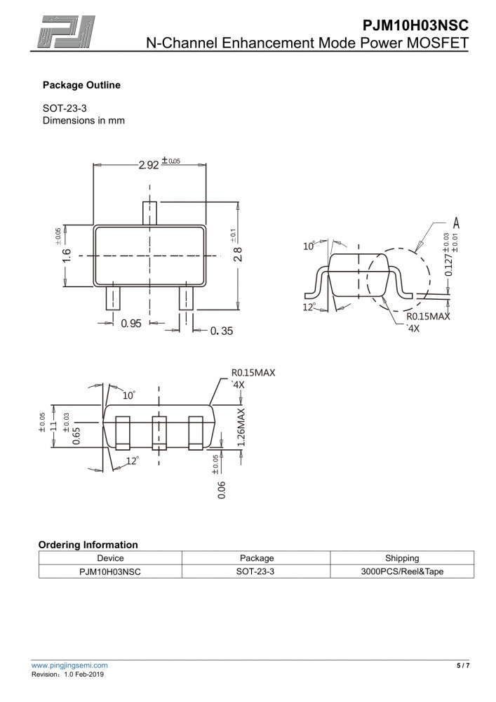 PJM10H03NSC datasheet page 5