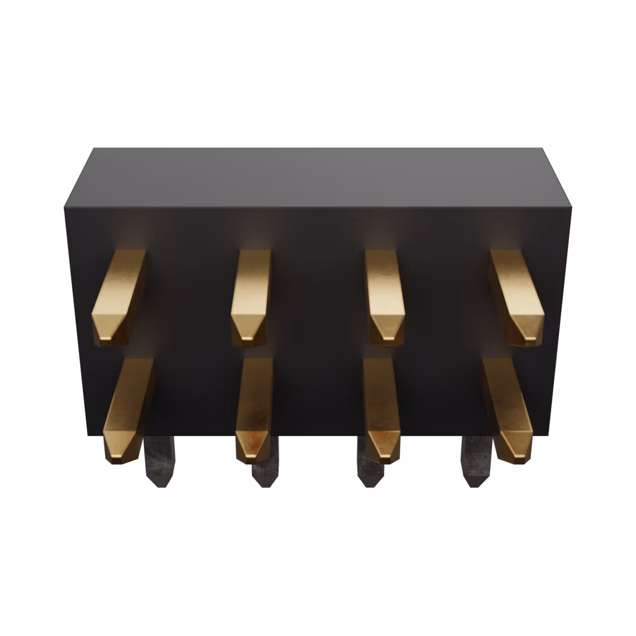 2.00mm Pitch Milli-Grid Header, Right-Angle, Through Hole, 8 Circuits, 0.38µm Gold (Au) Plating, Mating Pin Length 4.00mm, Tail Length 2.10mm, Tray, Lead-Free for sale