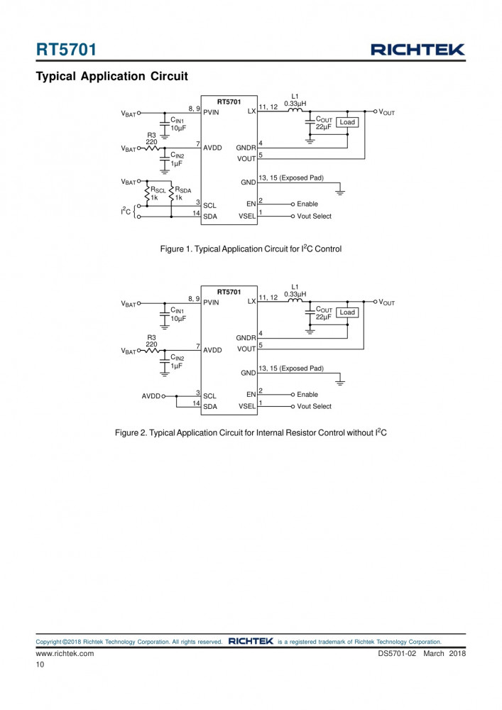 RT5701 datasheet page 10