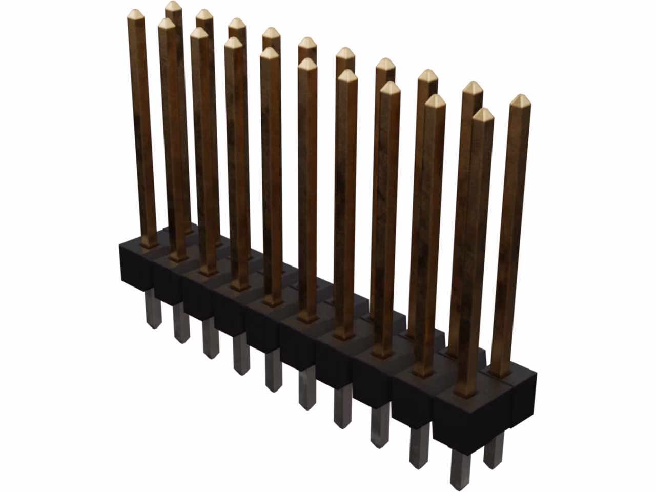 C-Grid Header, 2.54mm Pitch, Through Hole, Dual Row, Vertical, 20 Circuits, 2.54µm Tin (Sn) Plating, Tray Packaging, Lead-Free for sale
