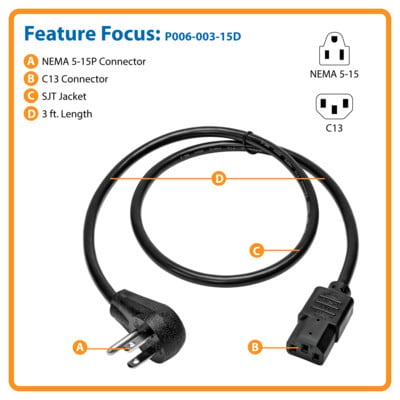 EATON P006-003-15D Power Line Cable Assembly for sale