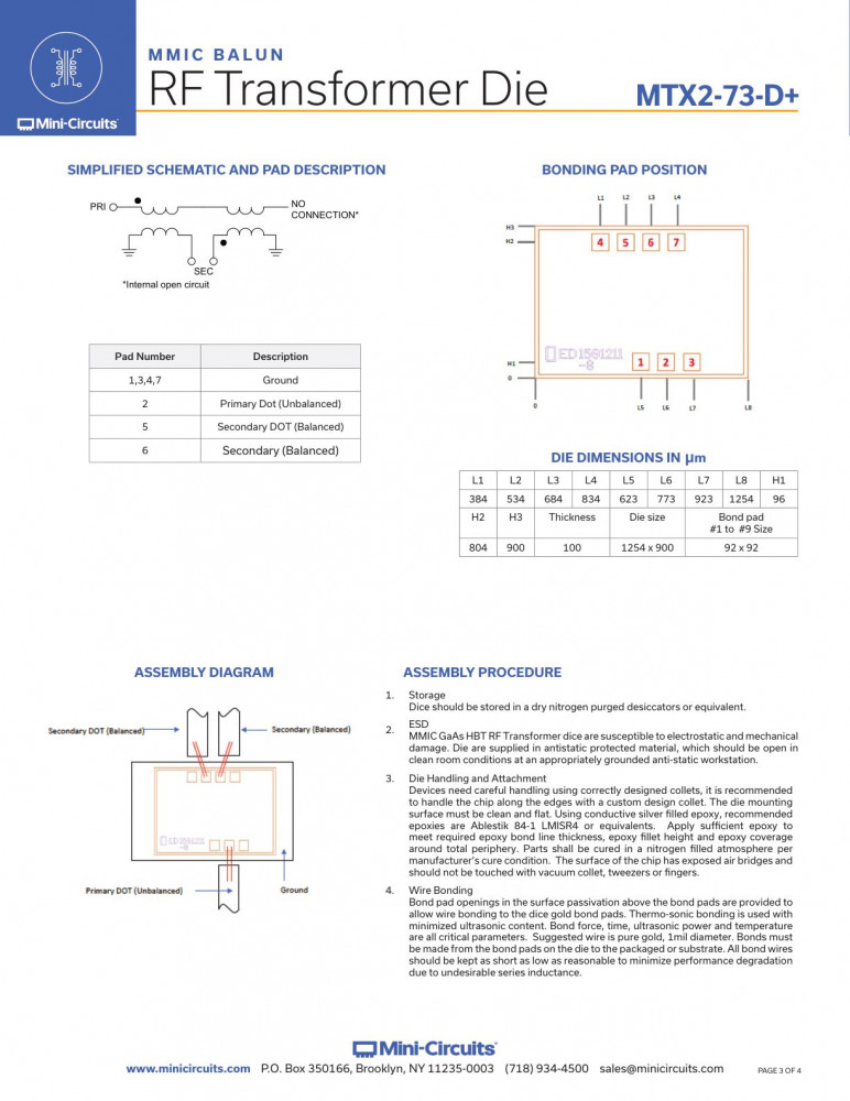 MTX2-73-DG+ datasheet page 3