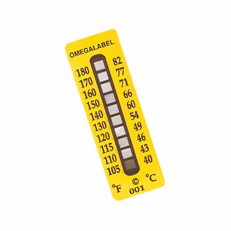 10 Point Non-Reversible Temperature Label for sale