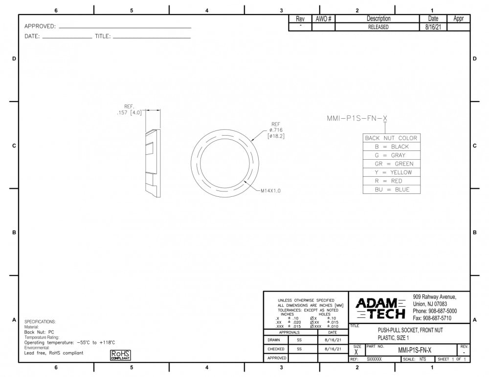 MMI-P1S-FN-B technical document page