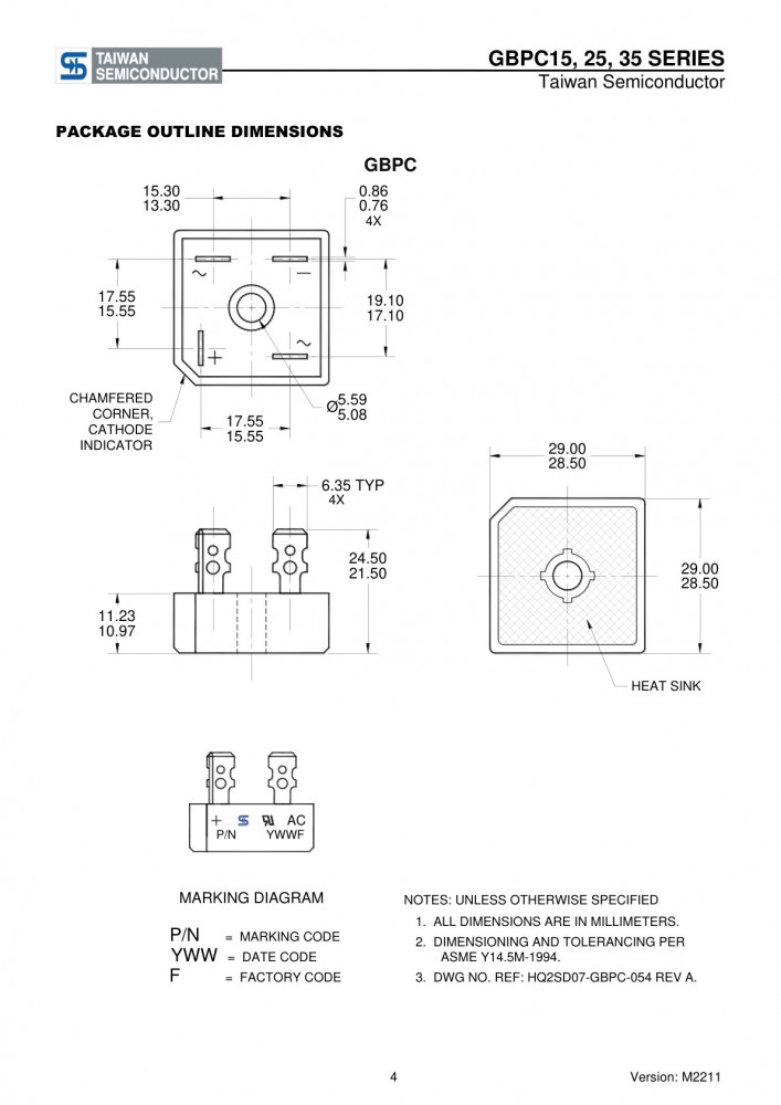 GBPC bridge rectifier datasheet page 4