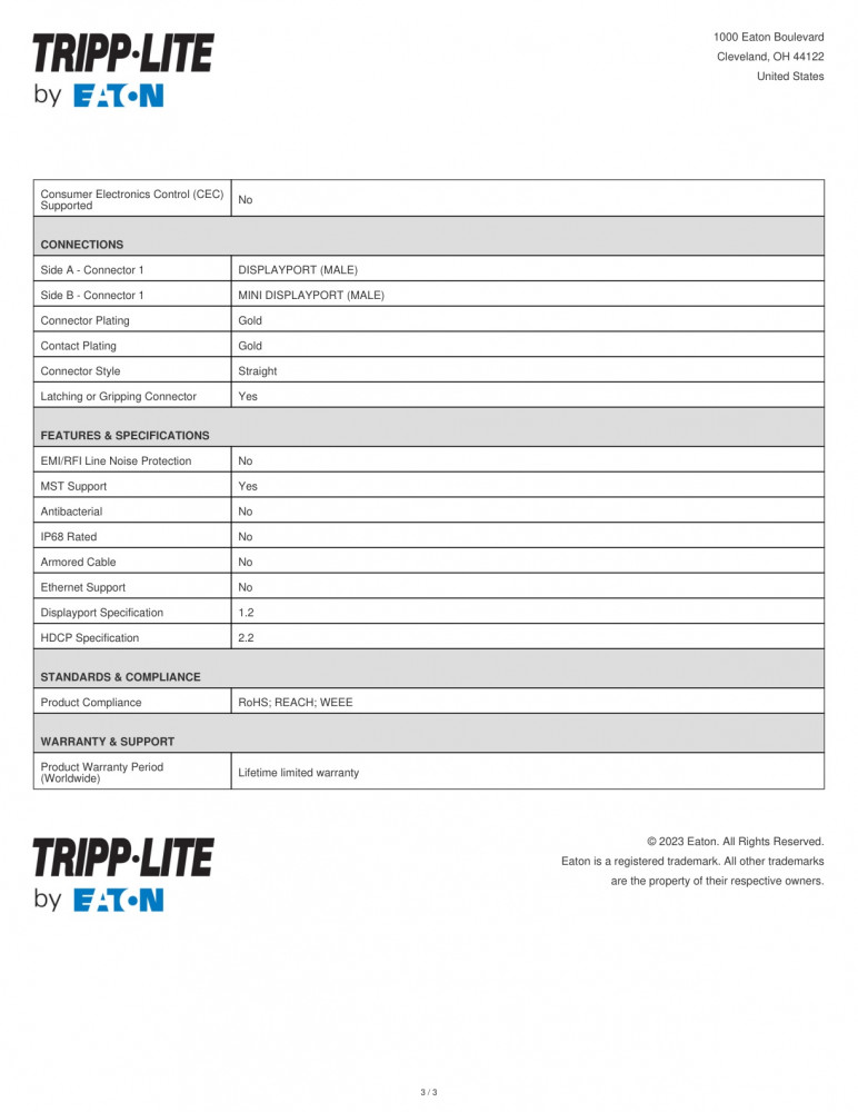 P583-010-BK technical document page 3