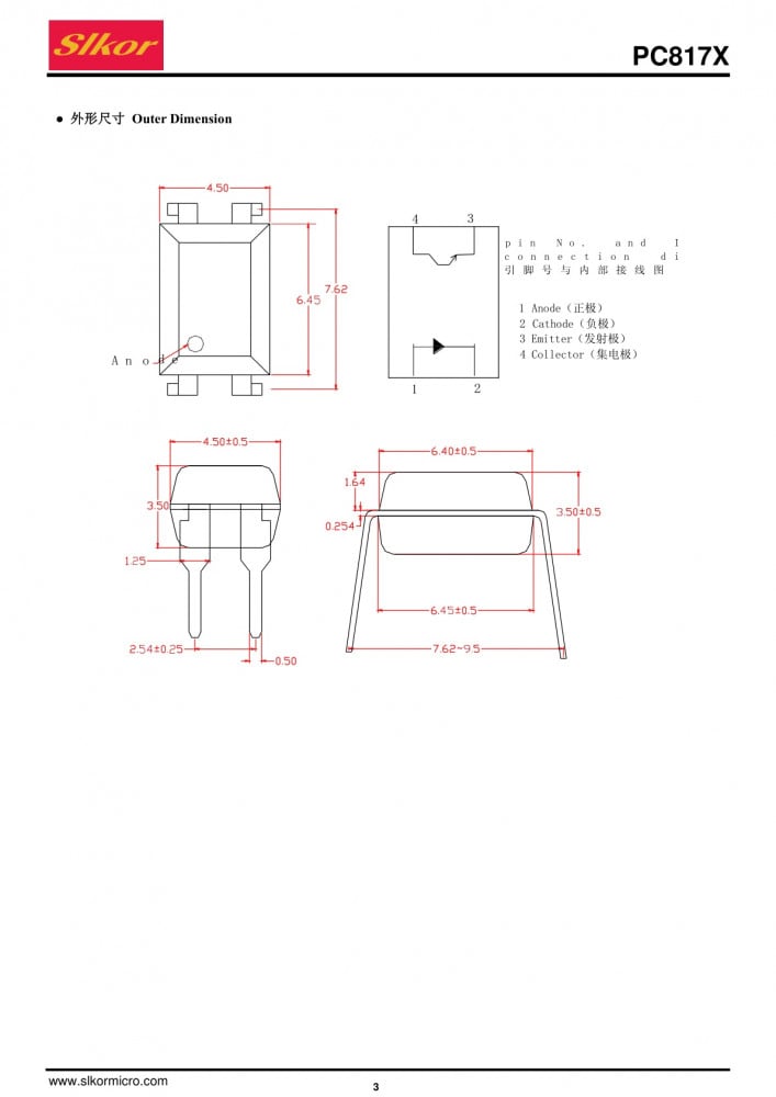 PC817C datasheet page 3