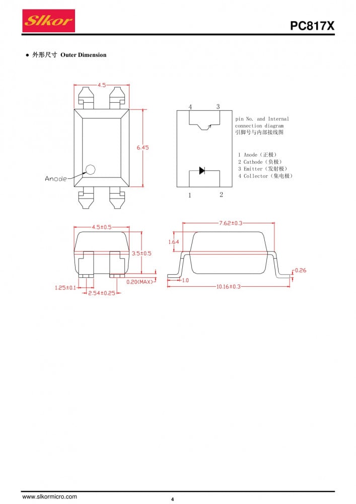 PC817C datasheet page 4