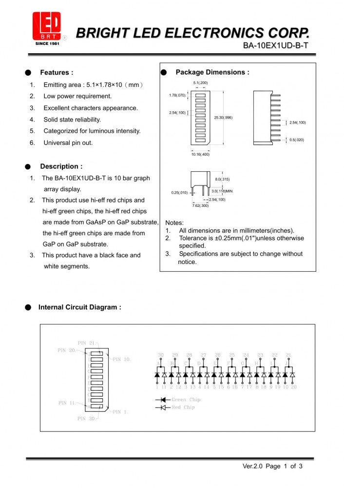 BA-10EX1UD-B-T datasheet page 1