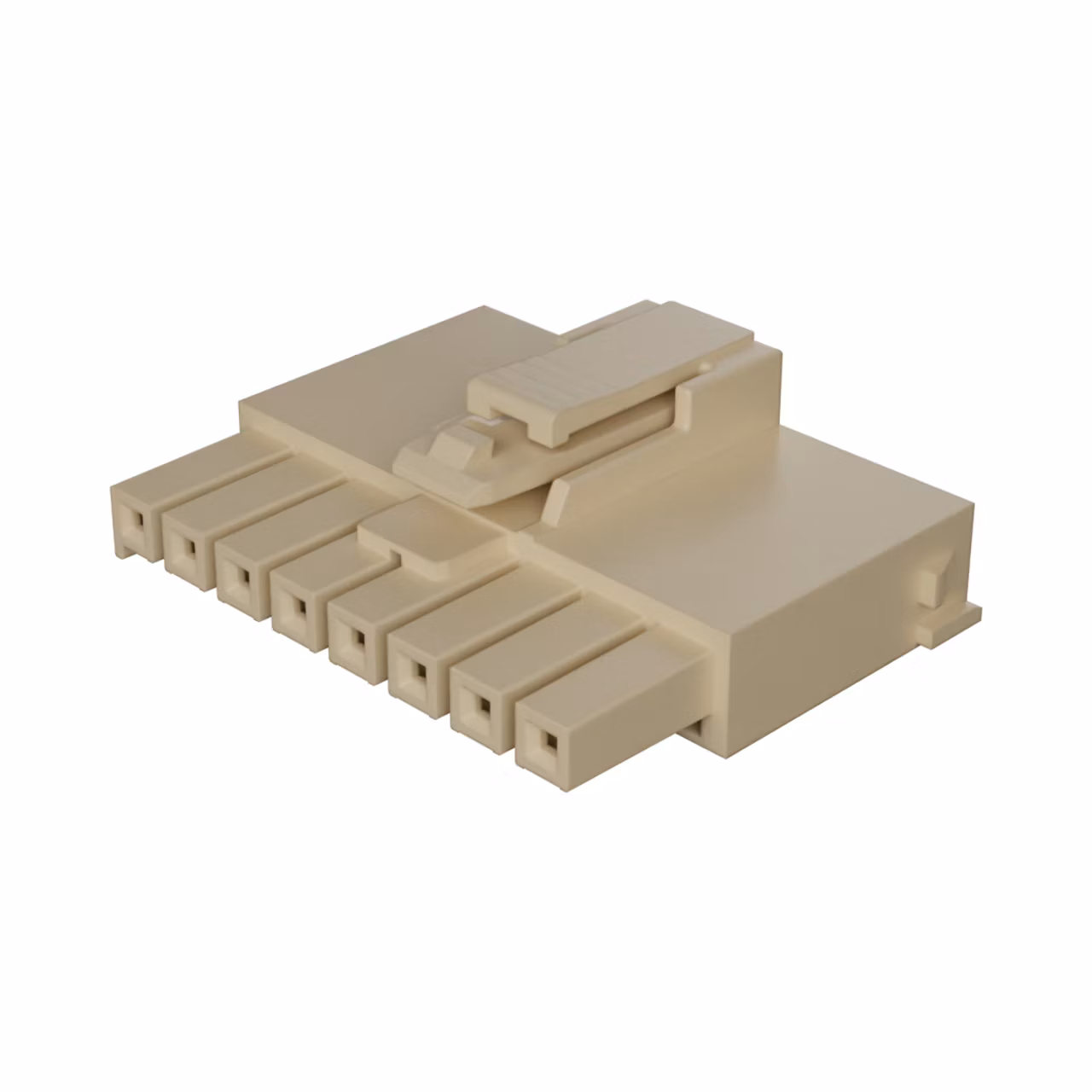 Ultra-Fit Tangless Receptacle Housing, 3.50mm Pitch, Single Row, 8 Circuits, Natural, Glow-Wire Capable for sale
