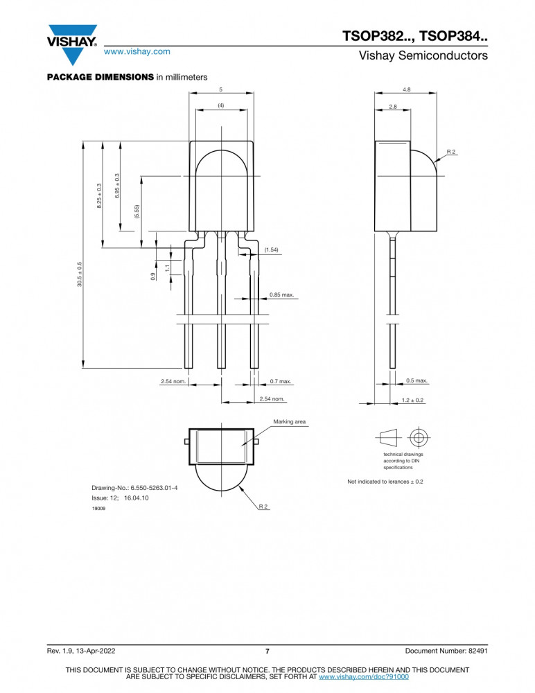 TSOP38233 datasheet page 7