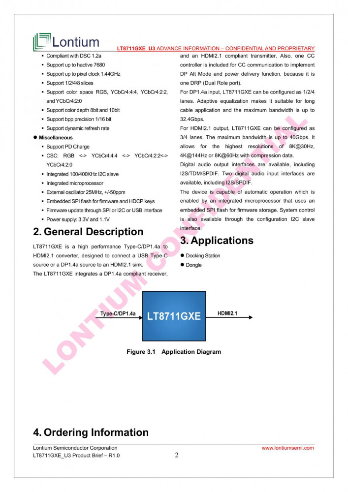LT8711GXE document page 2