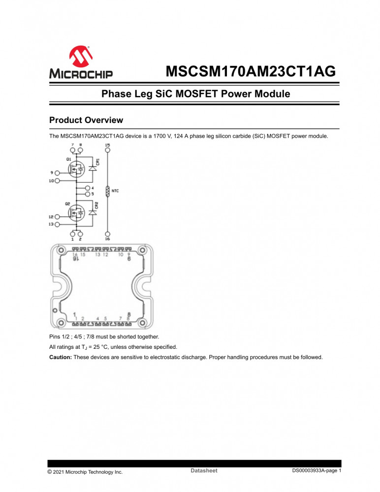MSCSM170AM23CT1AG document page 1