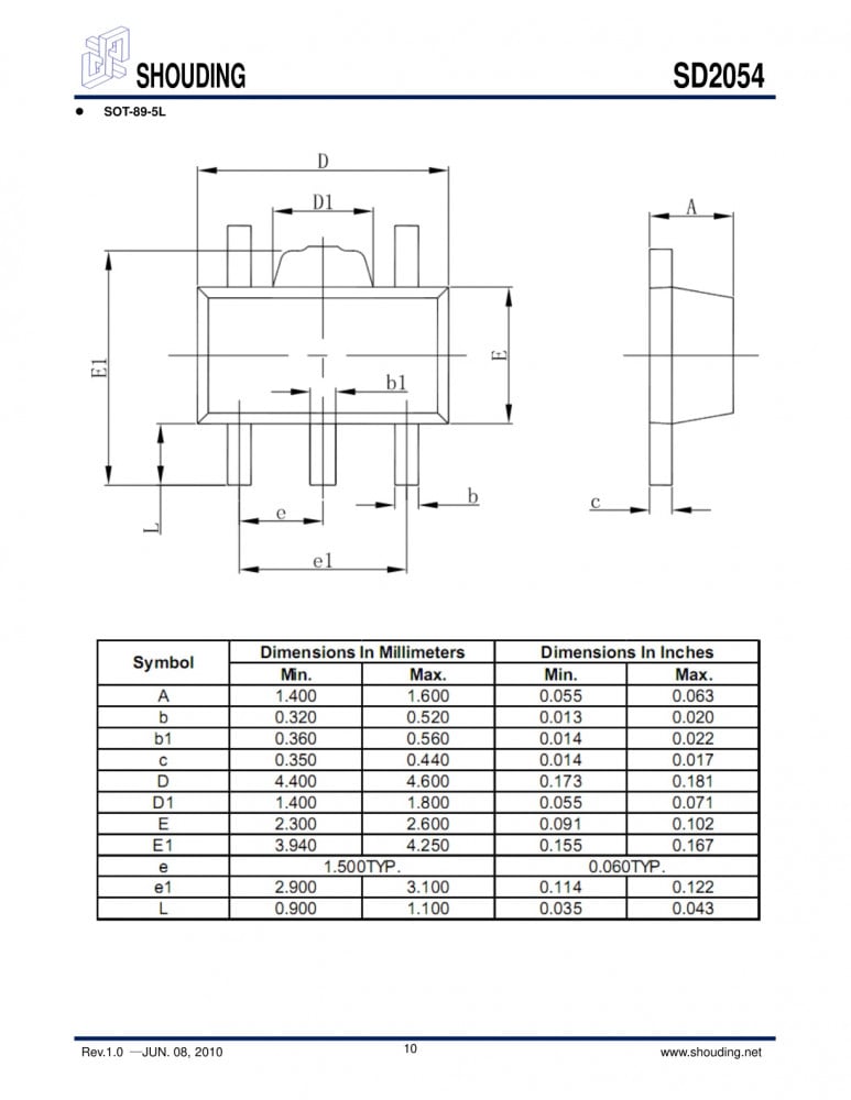 SD2054 datasheet page 10