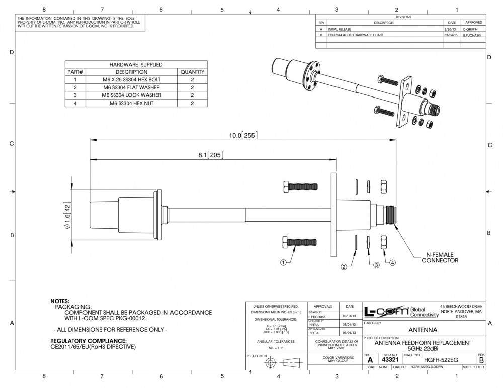 HGFH-522EG technical document preview