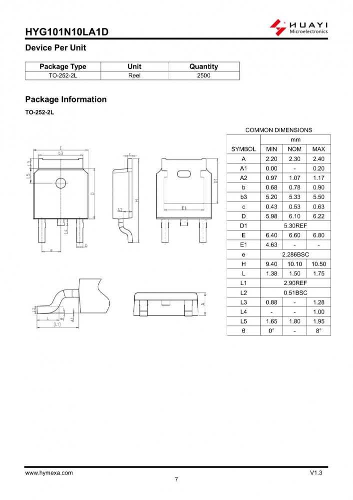 HYG101N10LA1D datasheet page 7