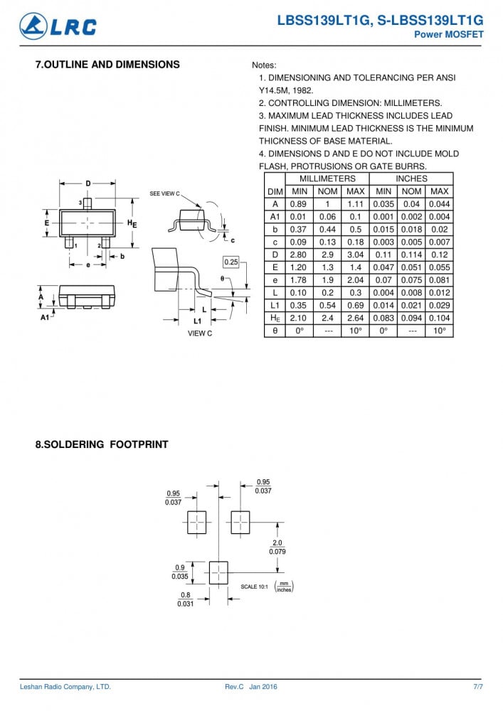 LBSS139LT1G datasheet page 7