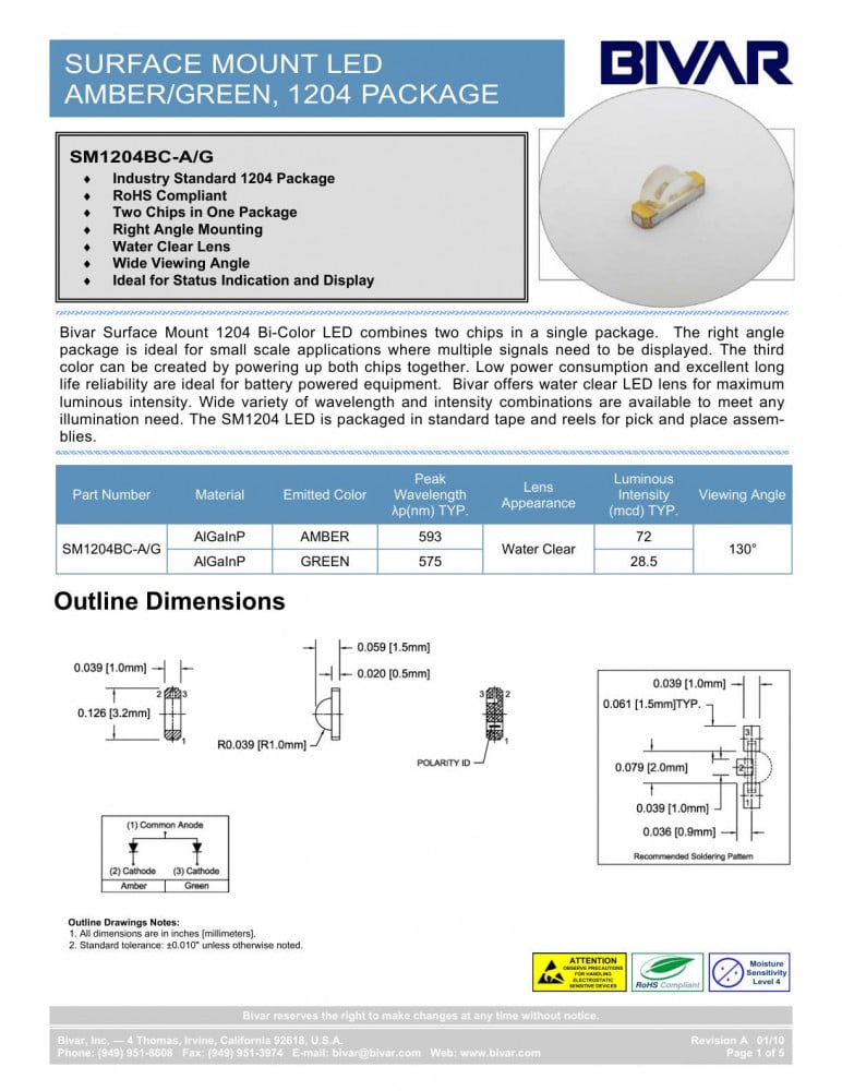 SM1204BC-A/G datasheet page 1