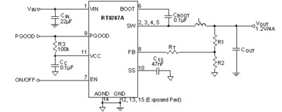 RT2872 - 3A, 36V, Synchronous Step-Down Converter