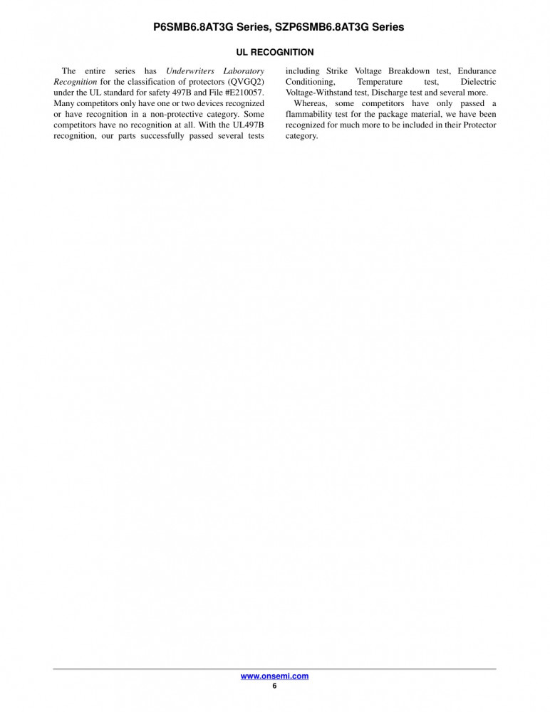 P6SMB160AT3G datasheet page 6