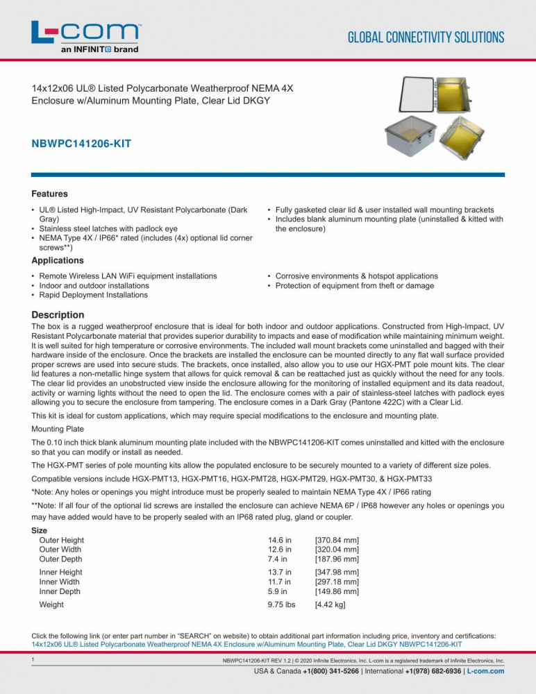 NBWPC141206-KIT technical document page 1