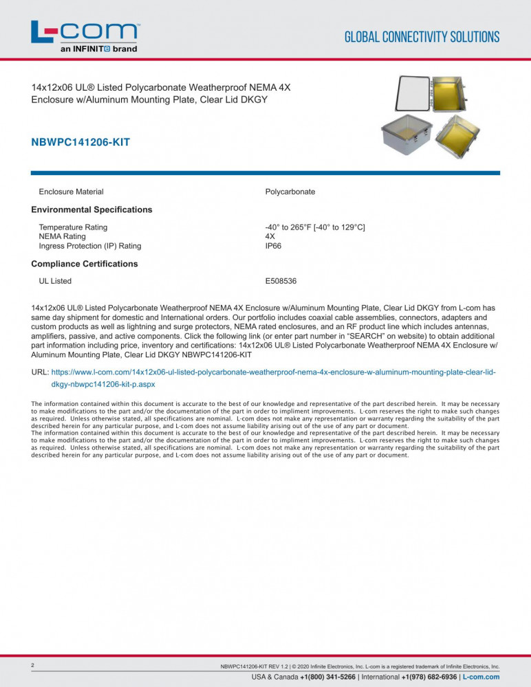 NBWPC141206-KIT technical document page 2