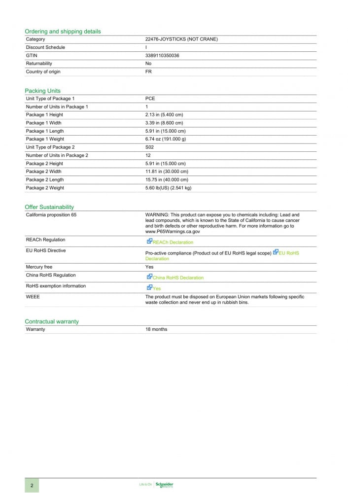 XDAV11131 technical document page 2