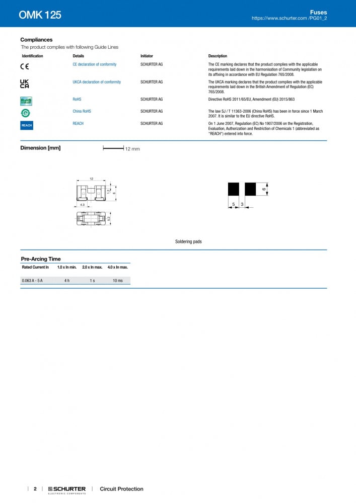 SCHURTER 3404.2312.23 datasheet page 2