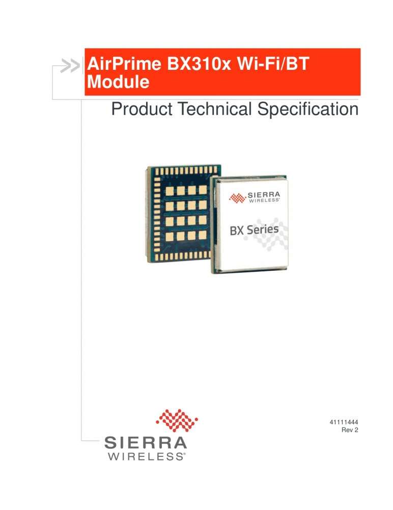 BX3105 technical document page 1