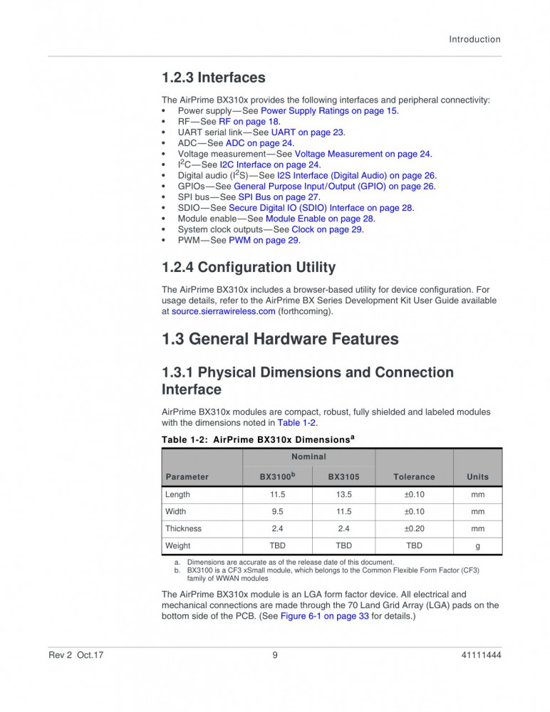 BX3105 technical document page 9
