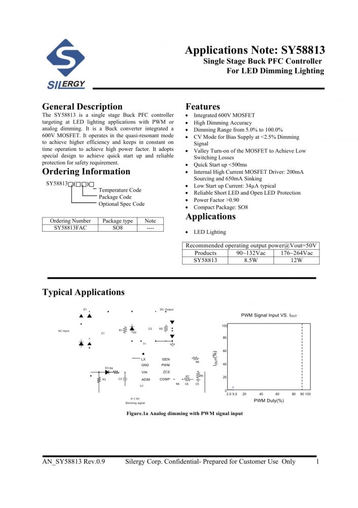 SY58813FAC datasheet page 1