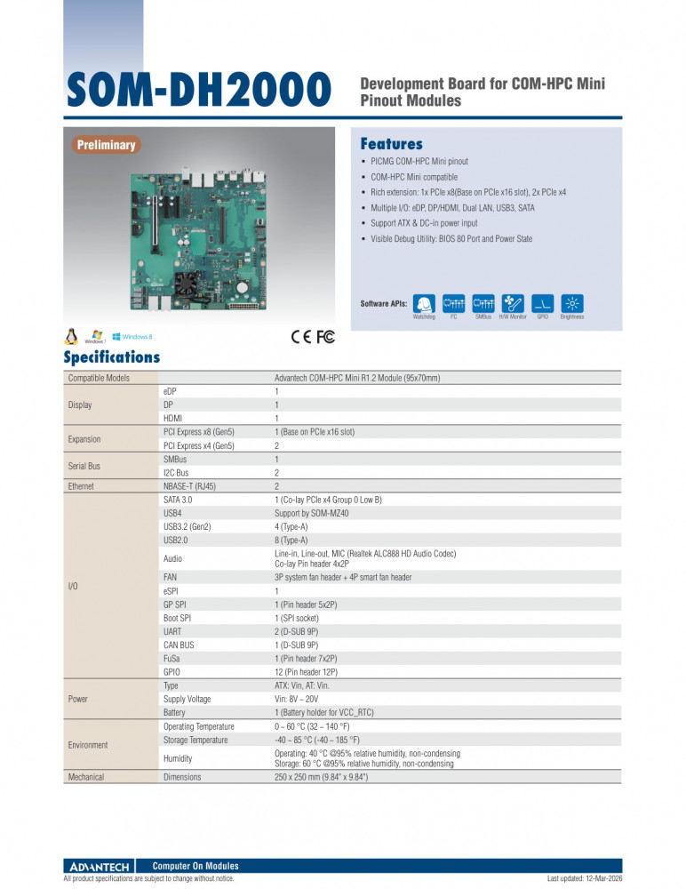 SOM-DH2000 technical document page 1