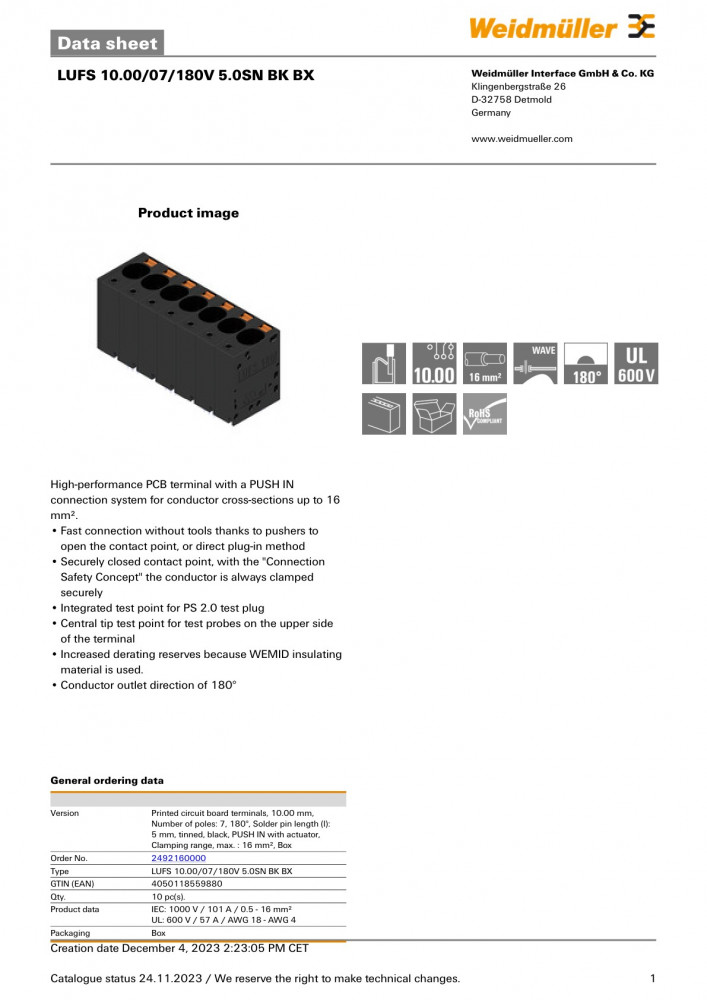 Technical document page 1