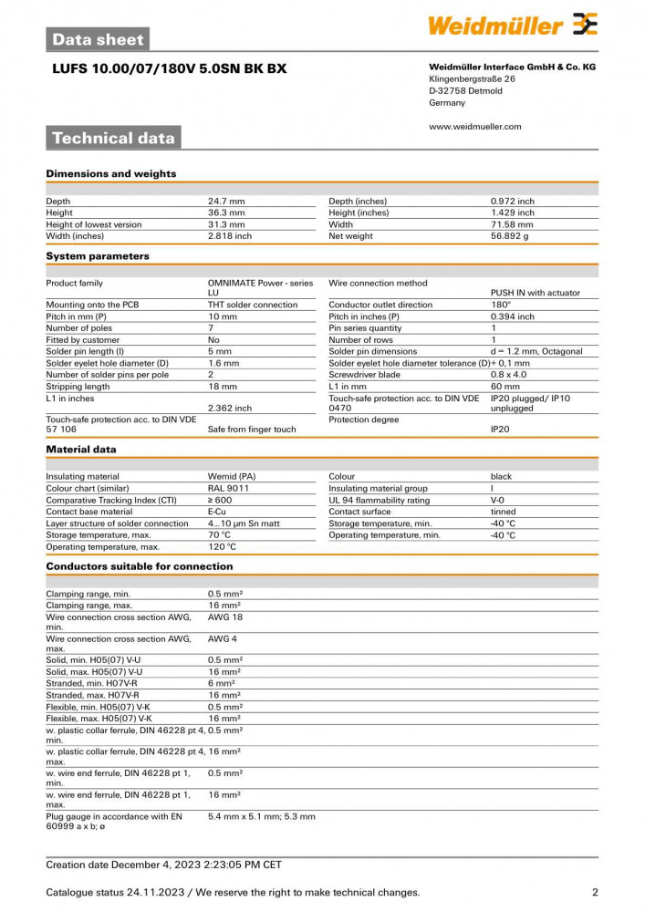 Technical document page 2