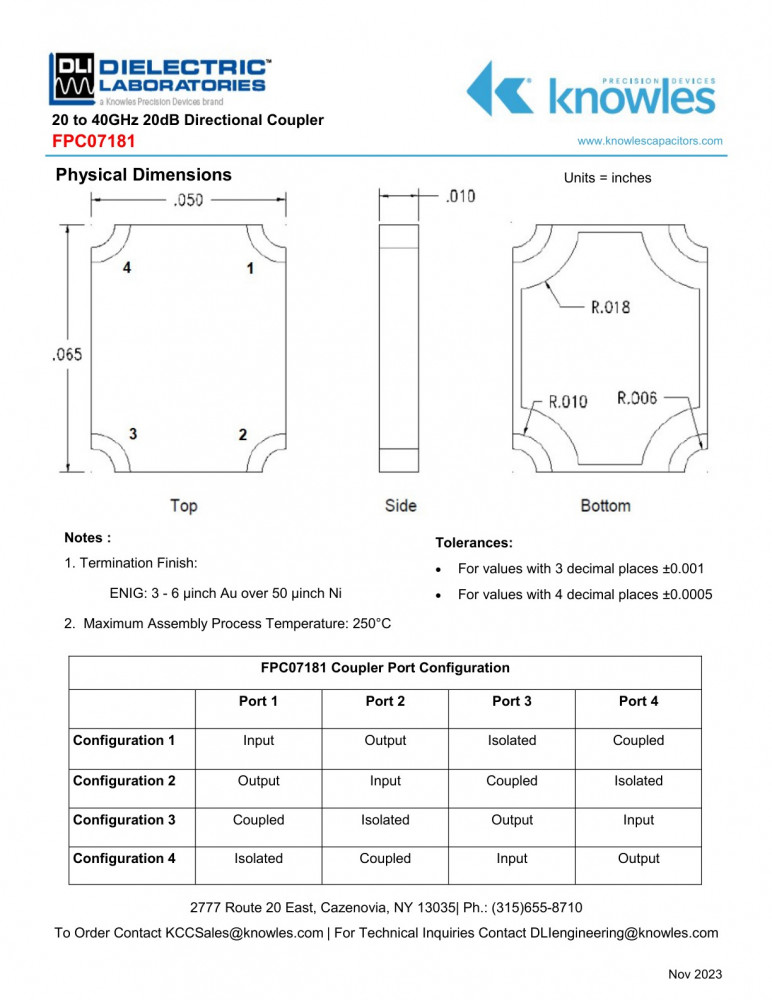 FPC07181 datasheet page 3