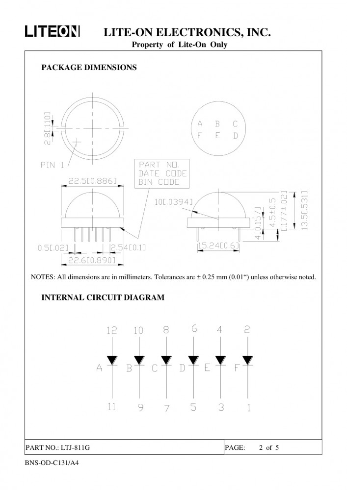 LTJ-811G datasheet page 3