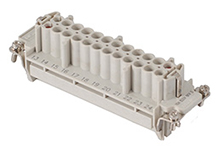 Heavy-Duty Crimp Contact Insert, Male, 8-Pole, 16A, Numbered 1-16, Size 16B «77x27»