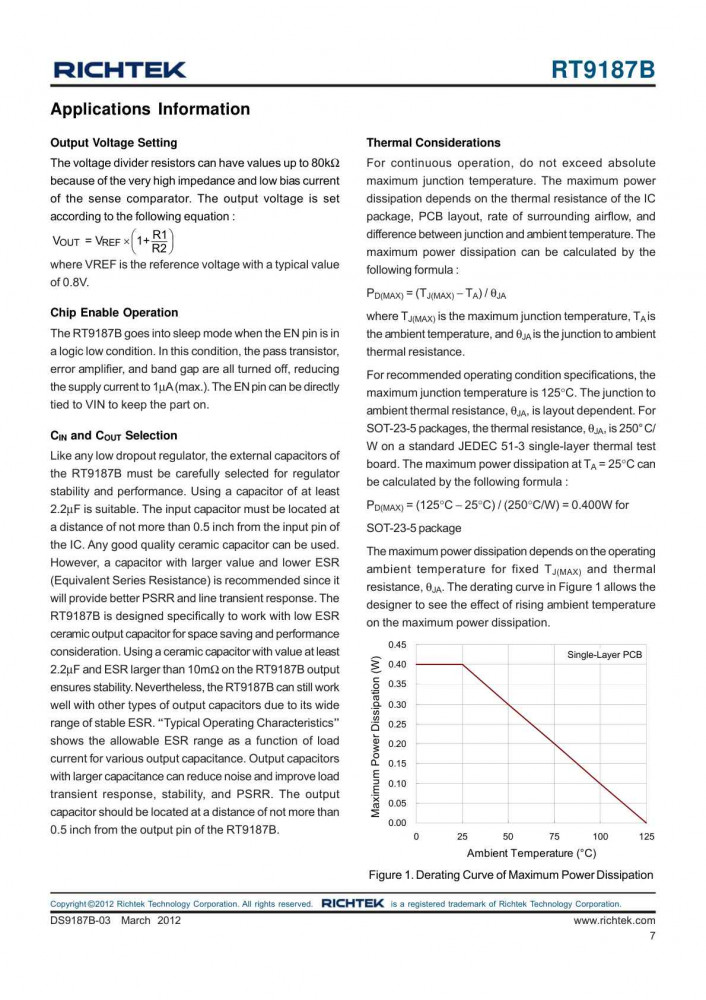 RT9187BGB datasheet page 7