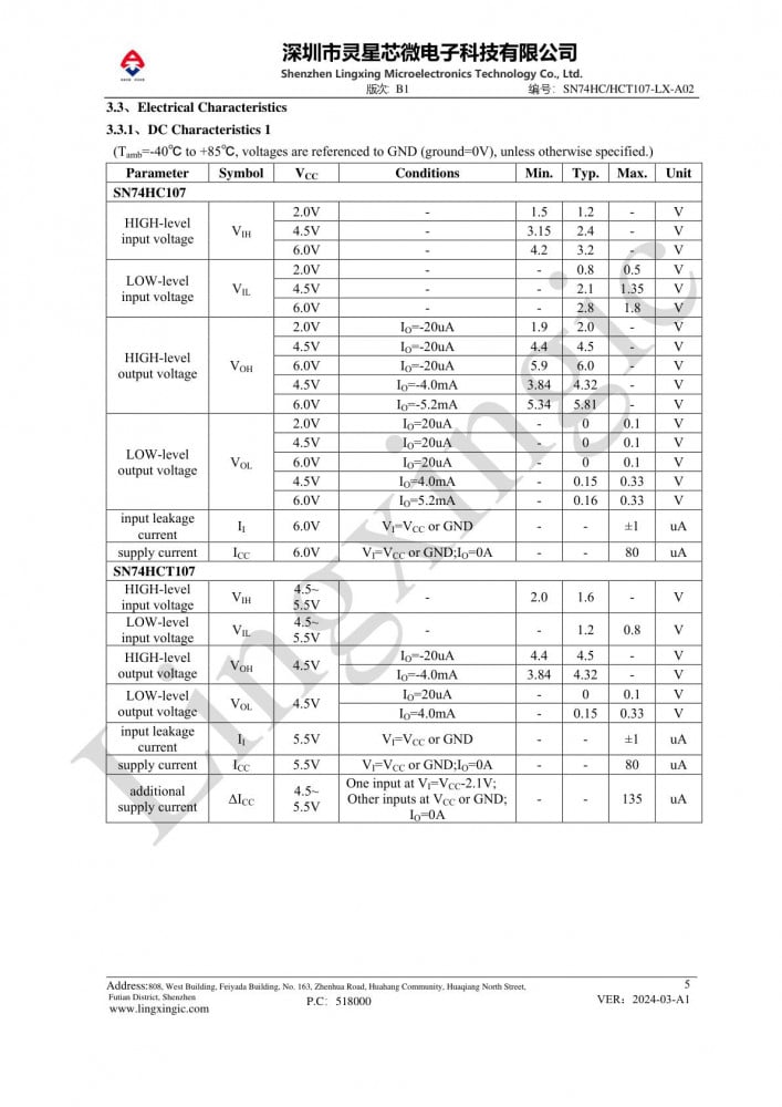 SN74HC107 datasheet page 7