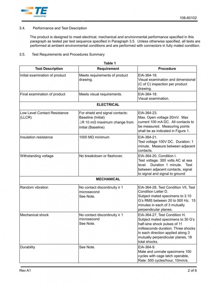 TE Connectivity 2227670-3 technical document page 2