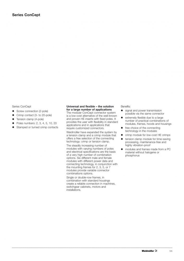 WEIDMULLER ConCept documentation page 2